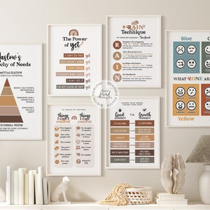 15 BOHO Counseling Posters Bundle School Counselor Office Decor School ...
