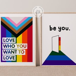 LGBT PRIDE Month CLASSROOM Posters Bundle of 6: Inclusive Safe Space ...