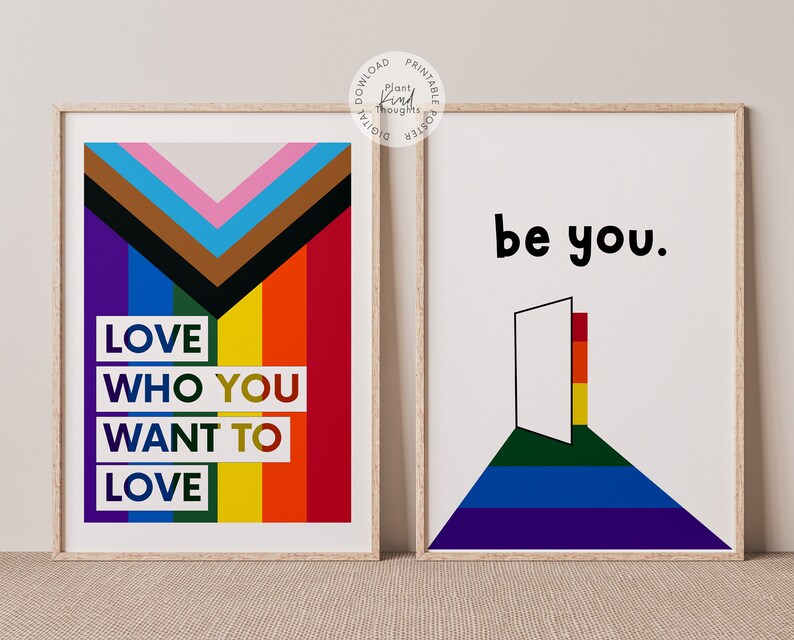 LGBT PRIDE Month CLASSROOM Posters Bundle of 6: Inclusive Safe - Etsy