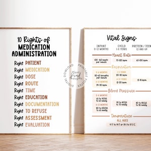 8 SCHOOL NURSE Office Decor School Clinic School Nurse Posters School ...