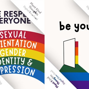 LGBT PRIDE Month CLASSROOM Posters Bundle of 6: Inclusive Safe | Etsy
