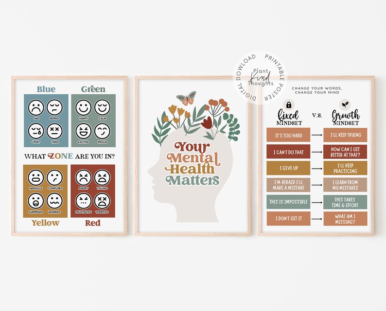 15 RAINBOW BOHO Counseling Posters Bundle School Counselor - Etsy