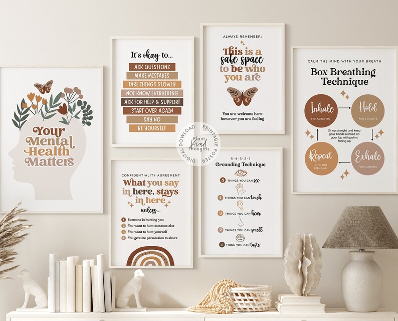 15 BOHO Counseling Posters Bundle School Counselor Office Decor School ...