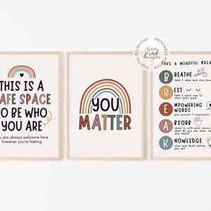 BUNDLE OF 15 Mental Health Posters: School Counselor Office Decor ...