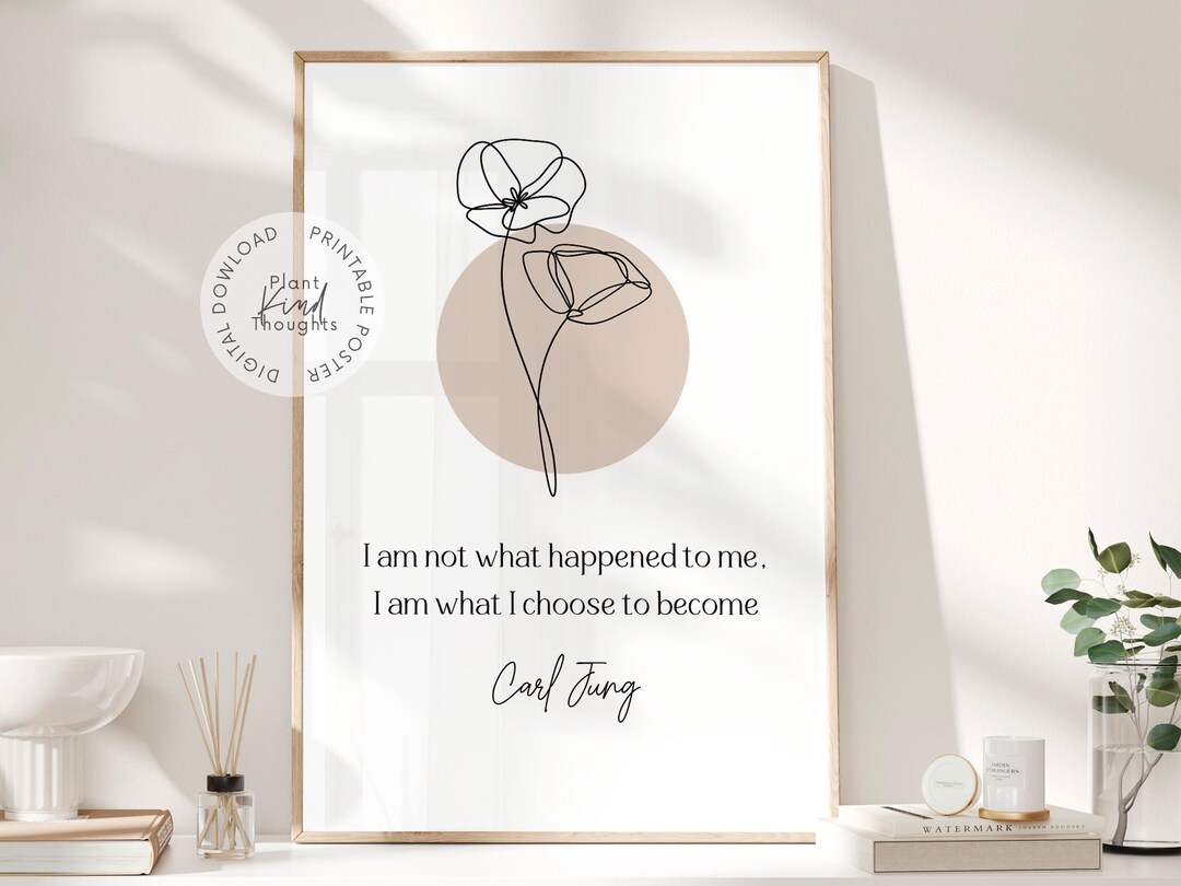CARL JUNG QUOTE Therapy Mental Health Poster Classroom Decor School ...