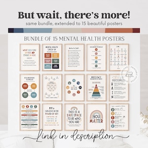 BUNDLE OF 6 Mental Health Posters: School Counselor Office Decor School ...