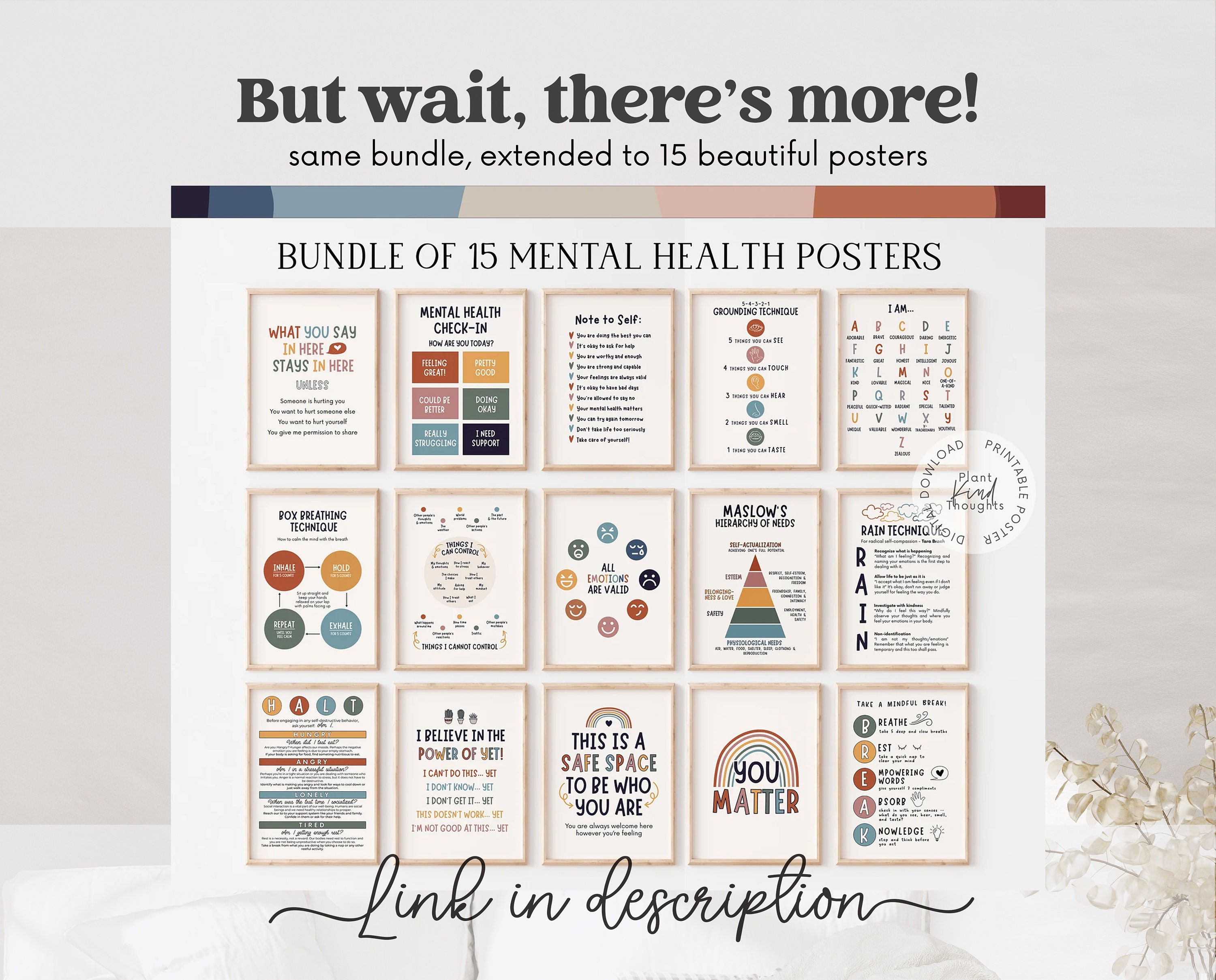 BUNDLE OF 6 Mental Health Posters: School Counselor Office - Etsy Canada
