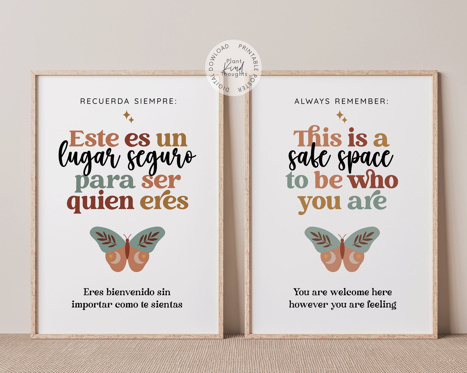 SPANISH AND ENGLISH Safe Space Poster School Counselor School - Etsy