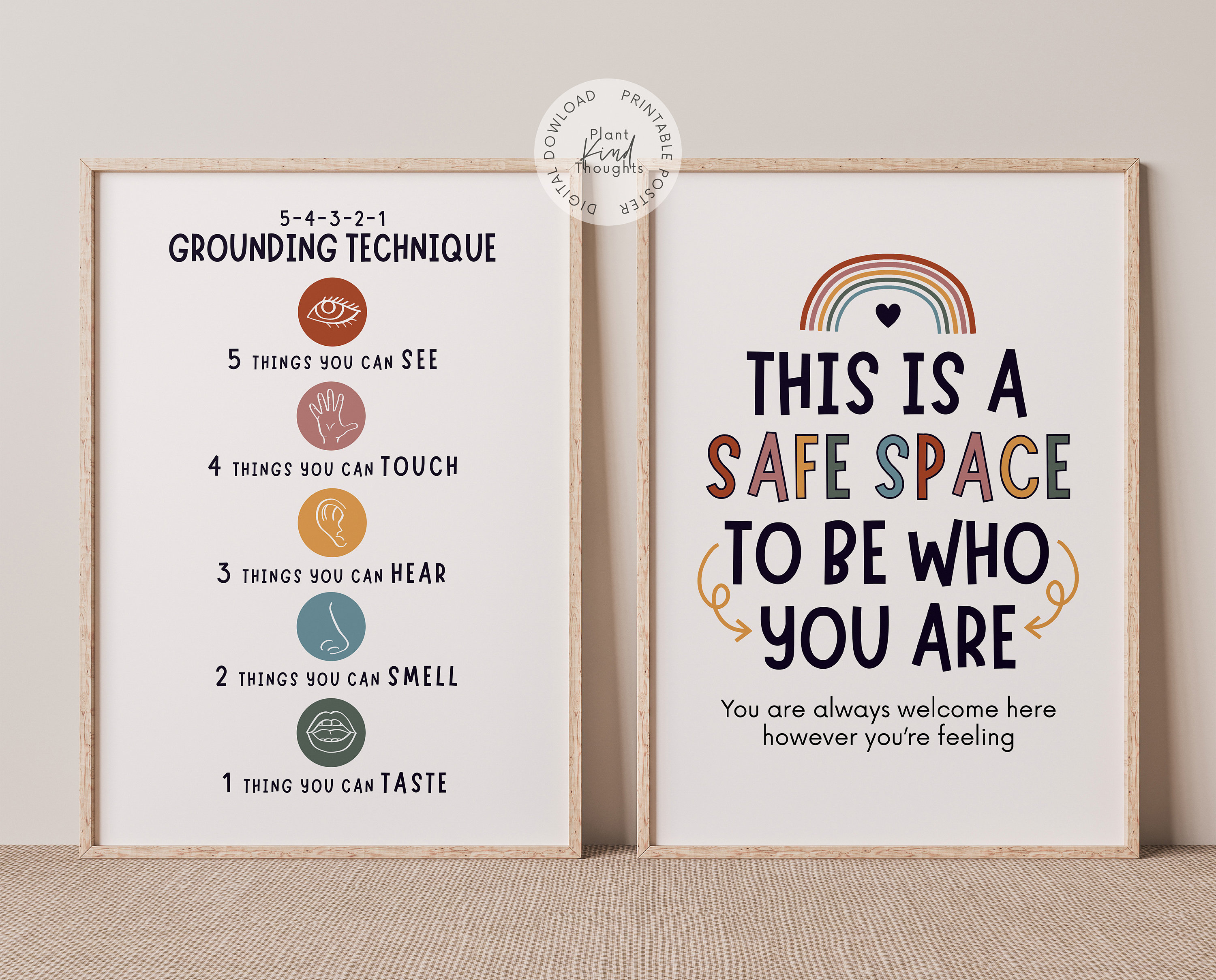 BUNDLE OF 6 Mental Health Posters: School Counselor Office Decor School ...