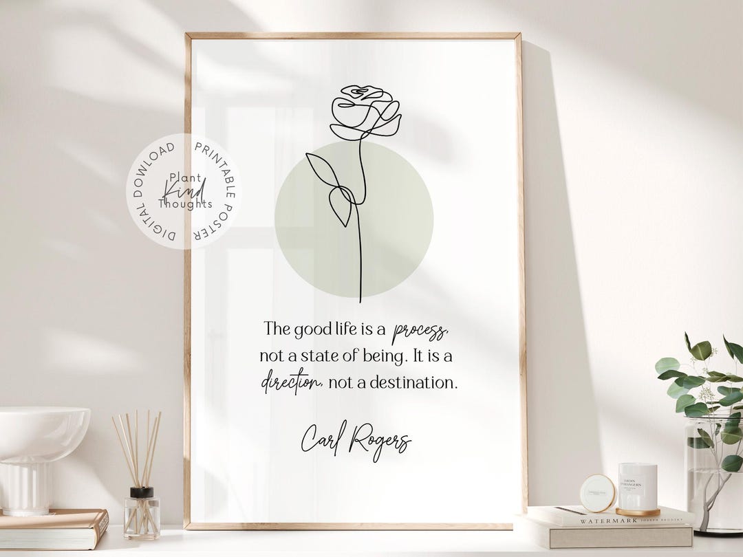 CARL ROGERS QUOTE Therapy Mental Health Poster Classroom Decor School ...