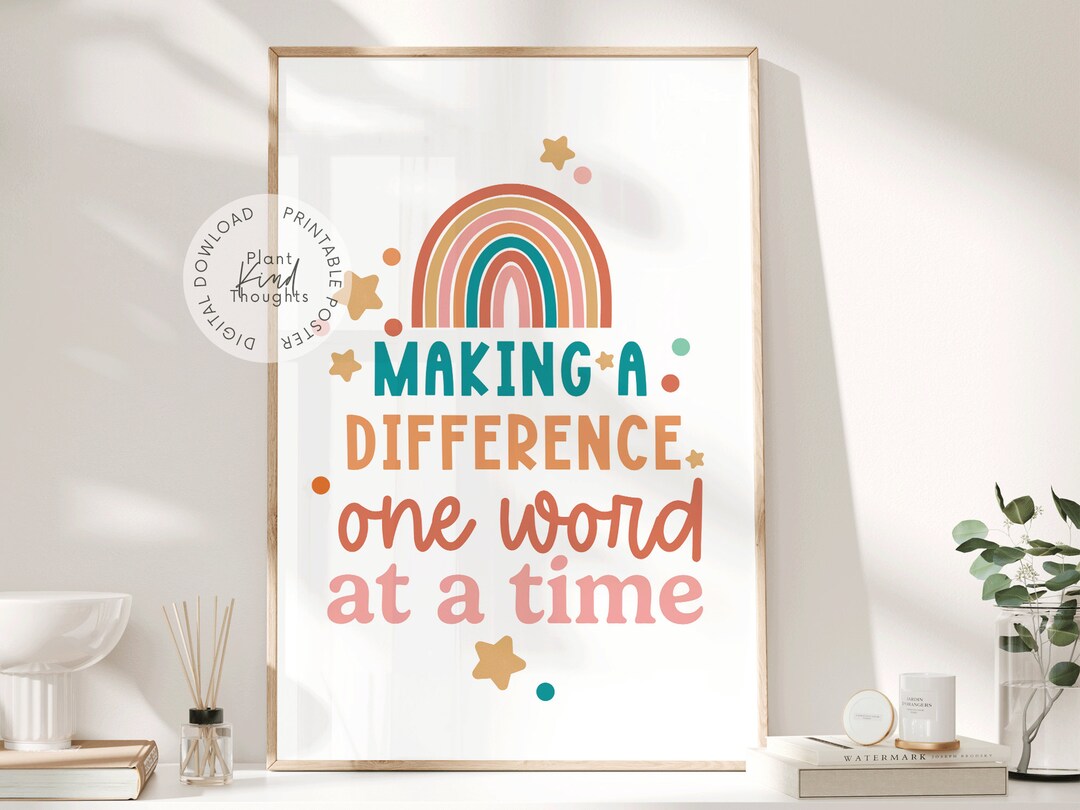 SPEECH THERAPY Quote Poster Speech Room Decor Speech Language ...