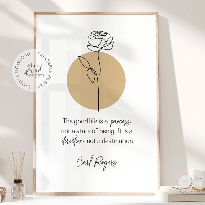 Carl Rogers Quote - Etsy