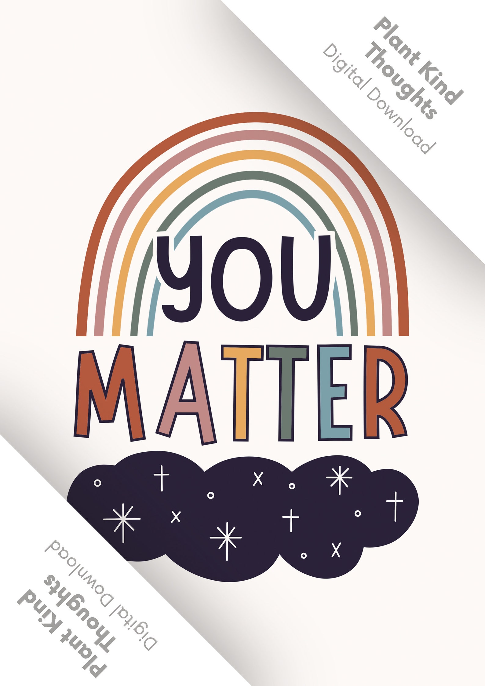 YOU MATTER Mental Health Poster: School Counselor Office Decor ...