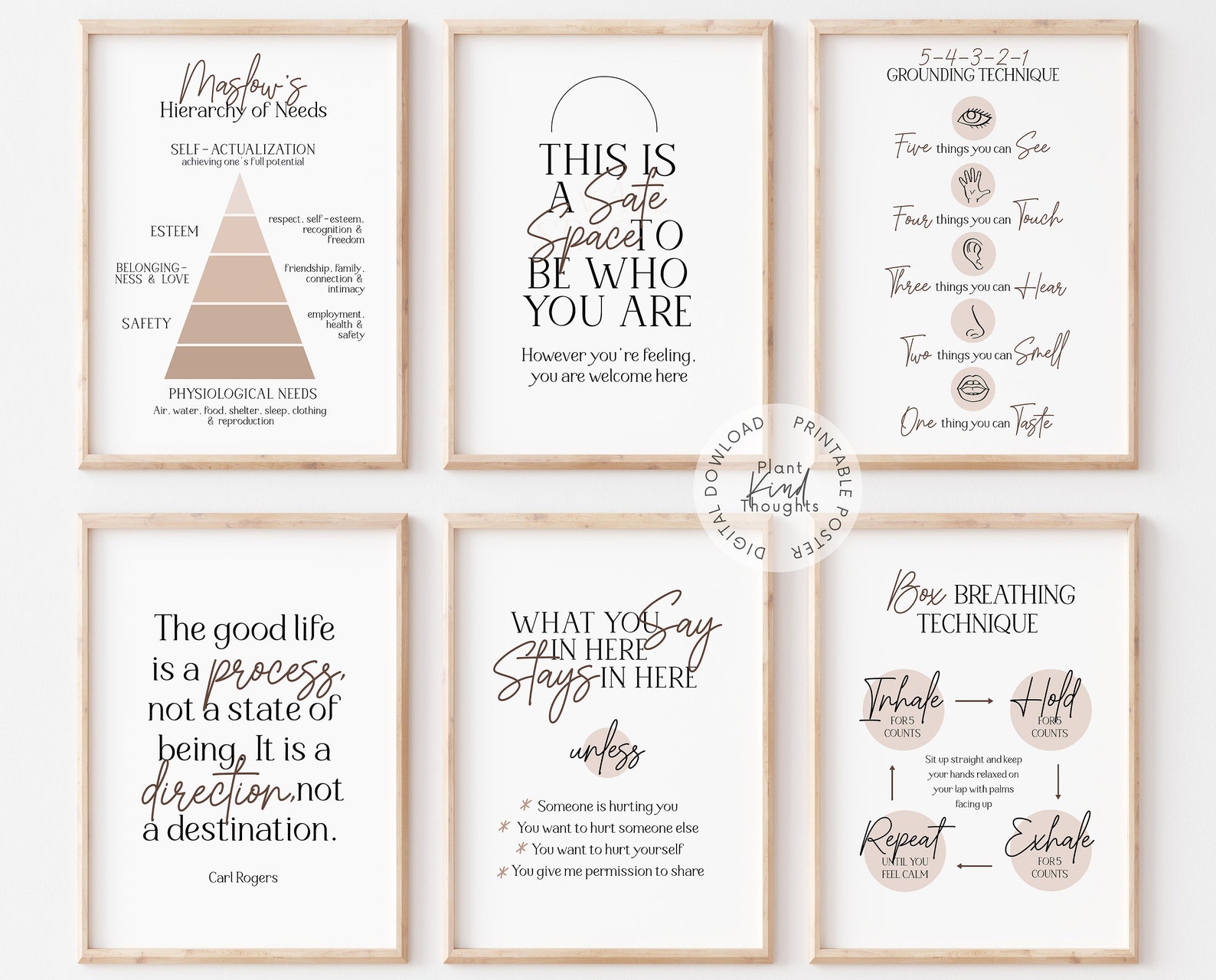 MINIMAL Therapy Office Decor Bundle School Counselor Office Decor ...