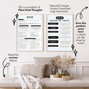 OCD Mental Health Poster: Obsessive Compulsive Disorder Therapist ...