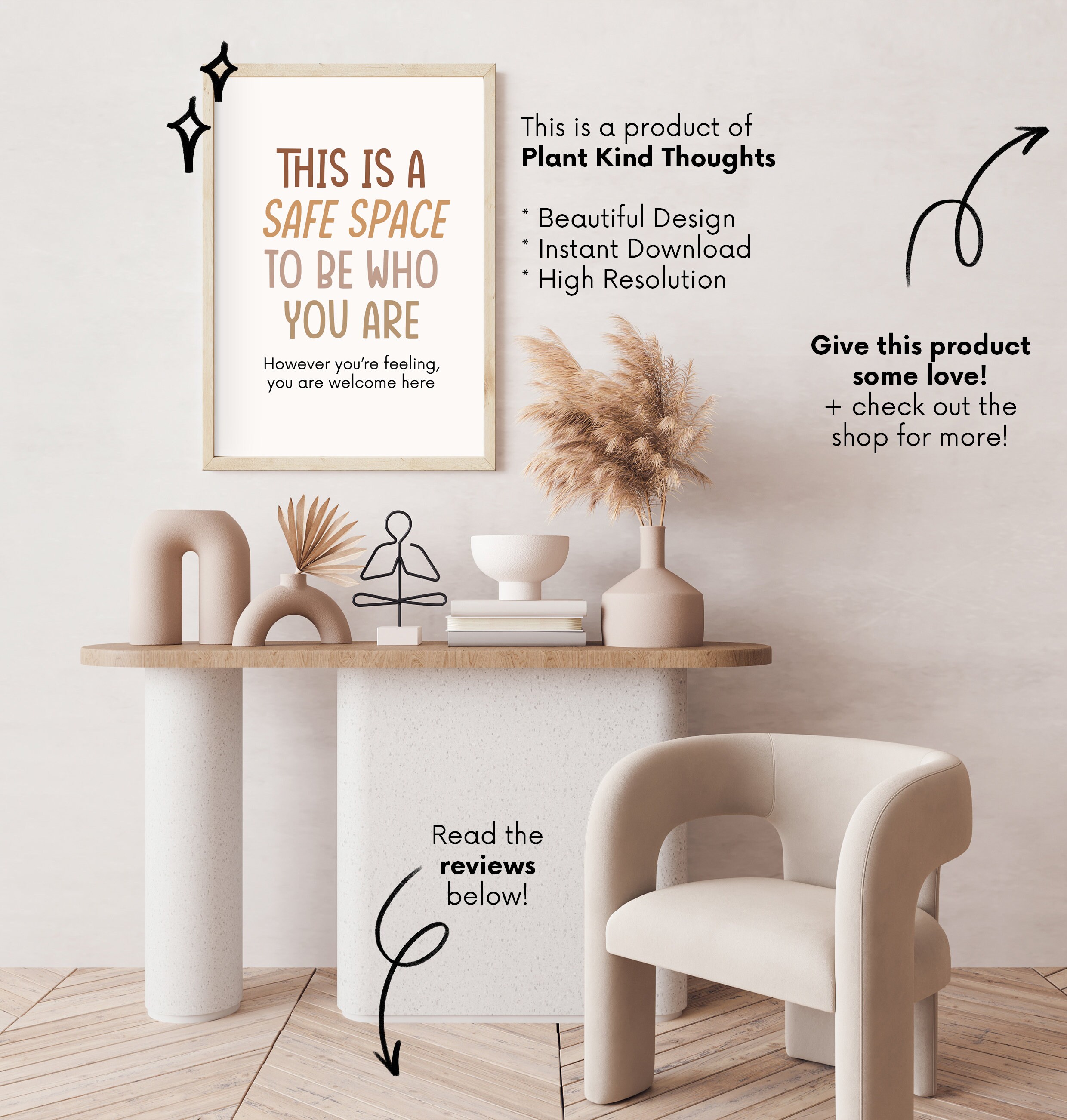 SAFE SPACE Mental Health Poster: Counseling Sign School | Etsy