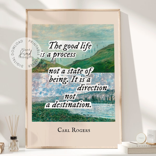 Carl Rogers Quote - Etsy