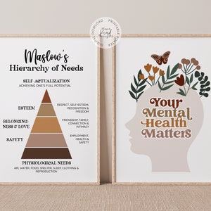 10 BOHO Counseling Posters Bundle School Counselor Office Decor School ...