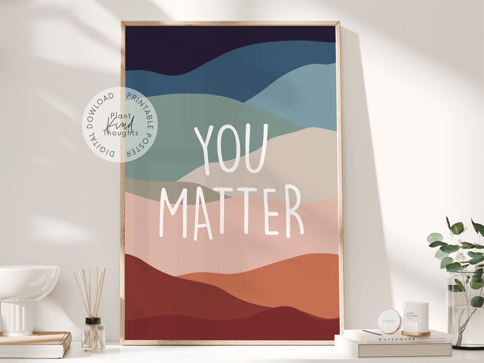 YOU MATTER Mental Health Poster: Affirmations School - Etsy