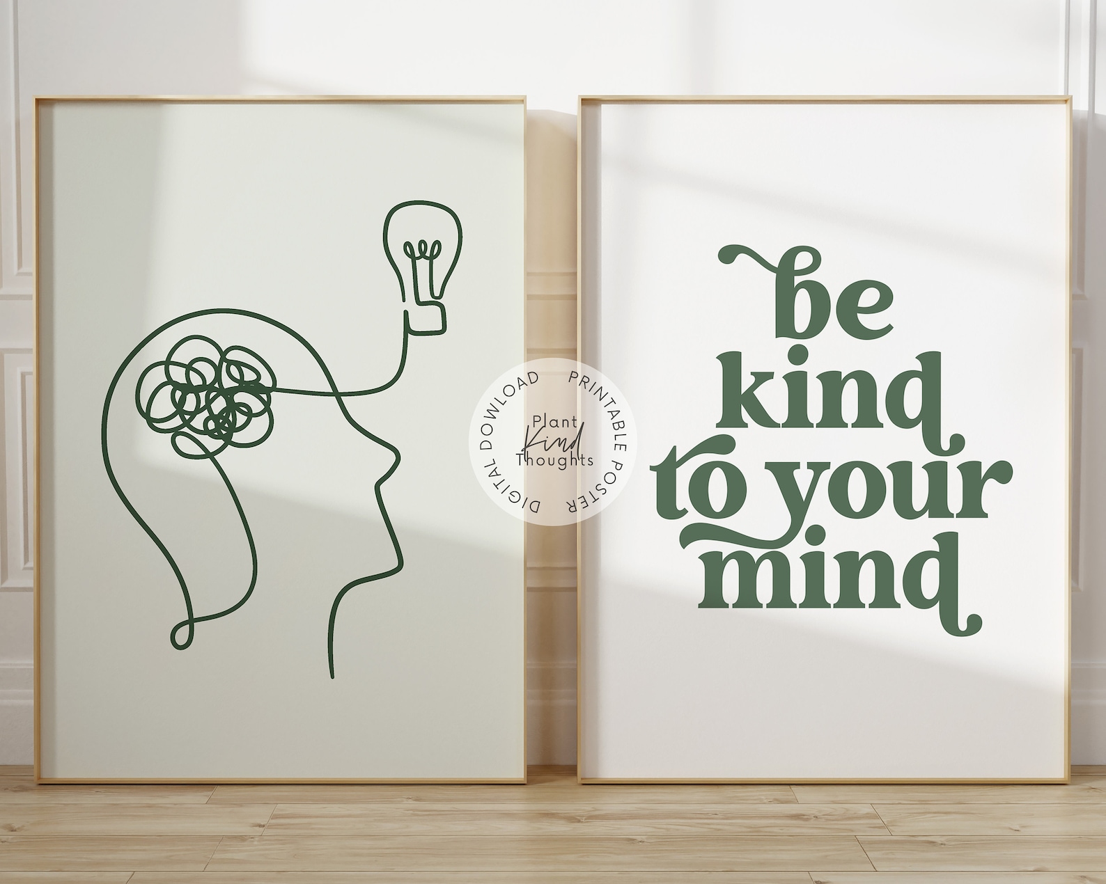 8 THERAPY OFFICE DECOR Bundle Sage Green Therapy Poster School - Etsy