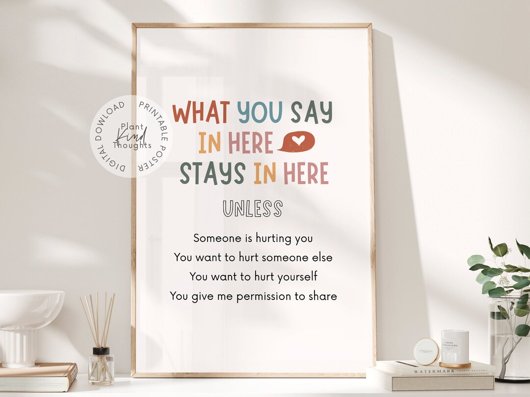 CONFIDENTIALITY AGREEMENT What You Say Here Stays Here Poster: School ...