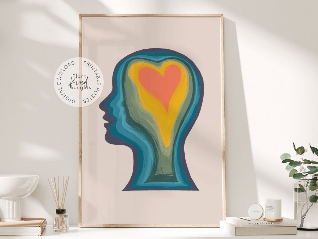 RAINBOW MIND Mental Health Poster: Kind Mind School Counselor Office ...