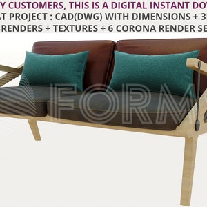 3d Sofa Model for Drawing All Kind of Projects 3d Blocks Sofa Drawings ...