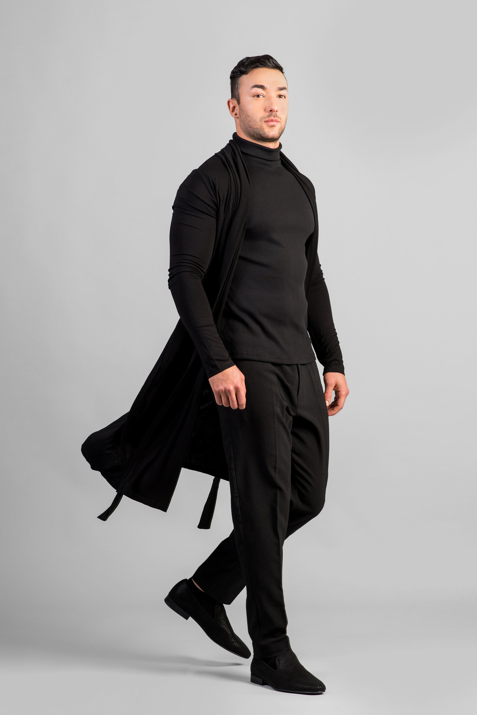 Minimalist Trouser for Men / Slim Fit Pants in Black / Trouser With ...