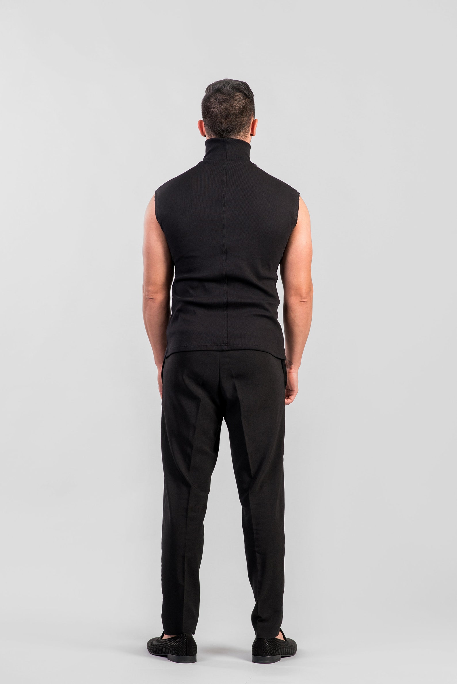Minimalist Trouser for Men / Slim Fit Pants in Black / Trouser With ...