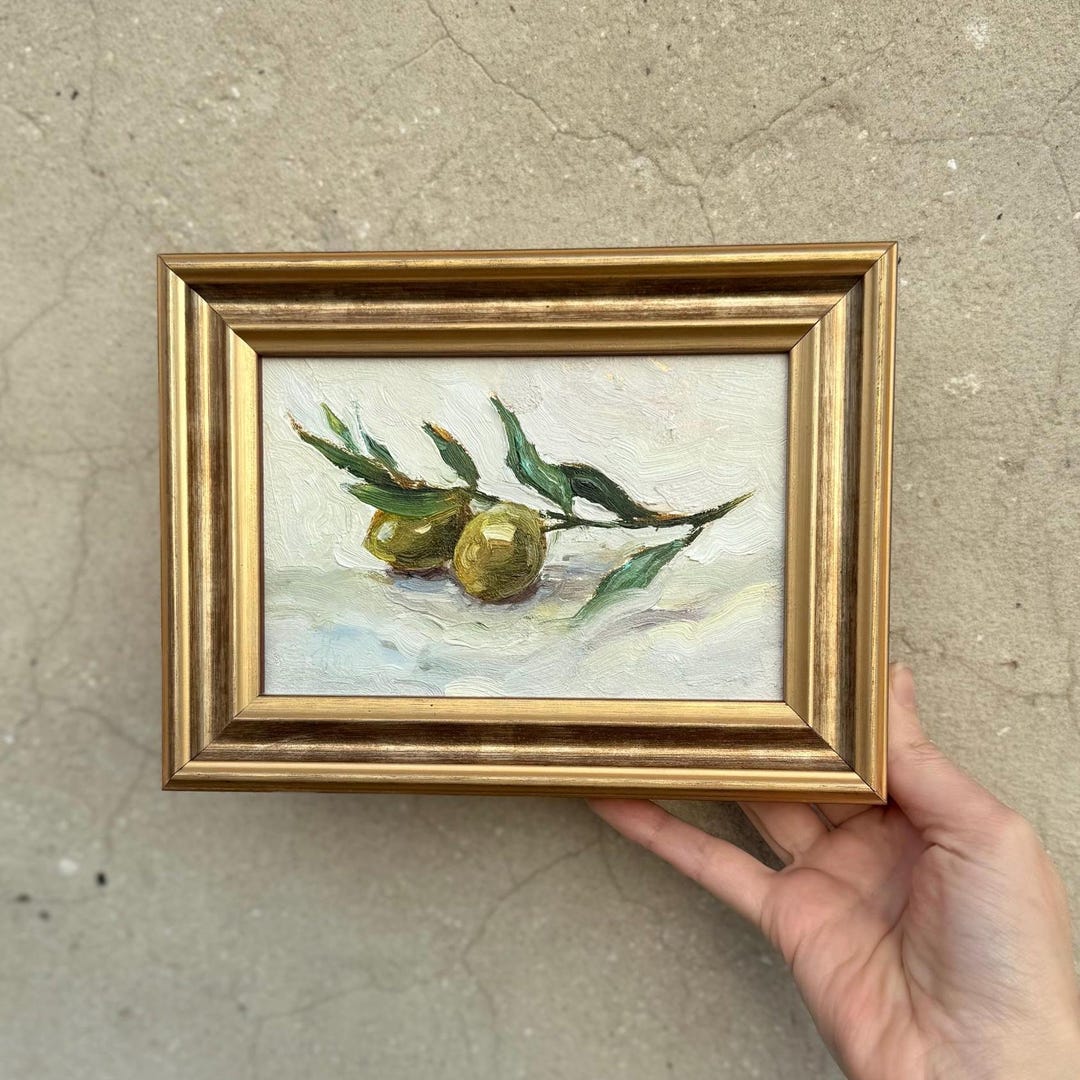 Olive Painting Original Artwork for Kitchen Olives Tree Oil Painting ...