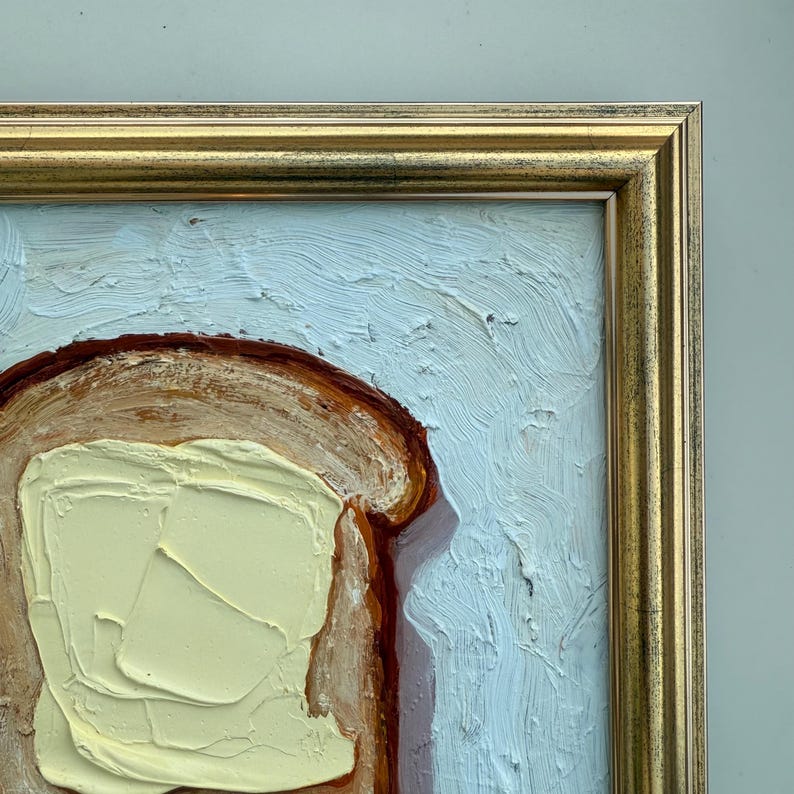 Painting of Butter Original Oil Artwork Impasto Paintings 8x8 Kitchen ...