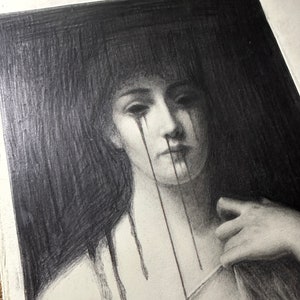 Original Pencil Drawing, Classical Portrait Painting, Victorian ...