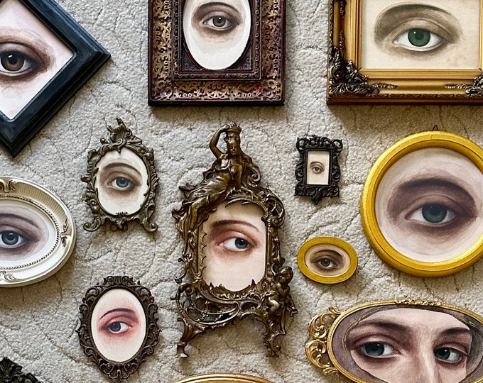 Custom Eye Painting From Photo, Framed Eye Drawing Custom Drawing From ...