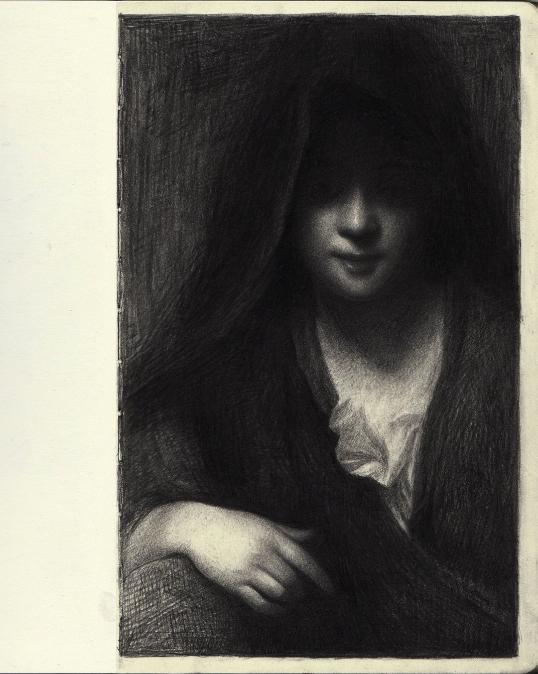 Original Pencil Drawing, Classical Portrait Painting, Victorian ...