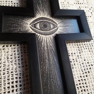 Original All Seeing Eye Drawing, Eye of Providence, Occult Ink Art ...