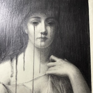Original Pencil Drawing, Classical Portrait Painting, Victorian ...