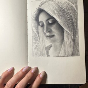 Original Pencil Drawing, Classical Portrait Painting, Victorian ...