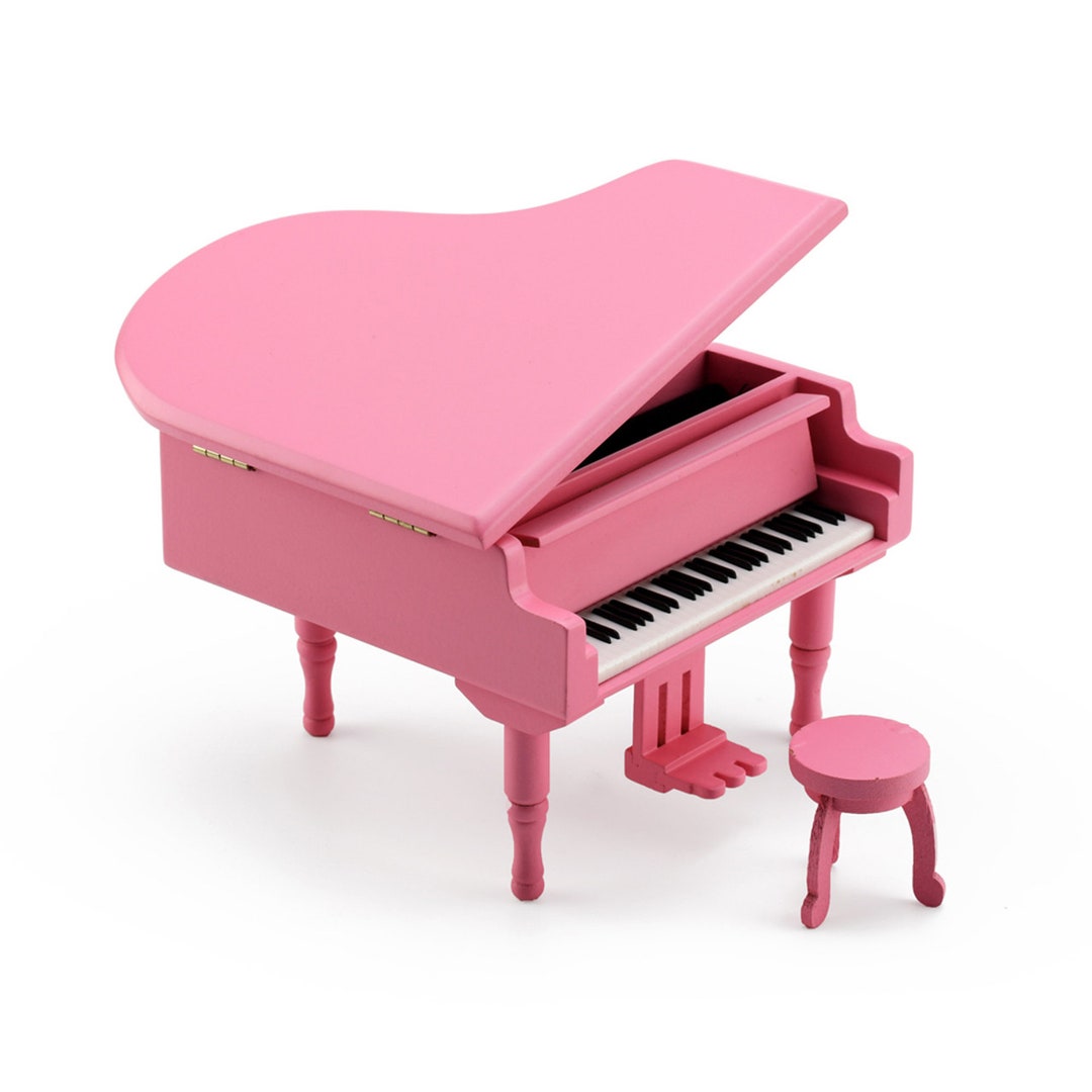 Adorable Pink Baby Grand Piano Music Jewelry Box With Bench - Etsy