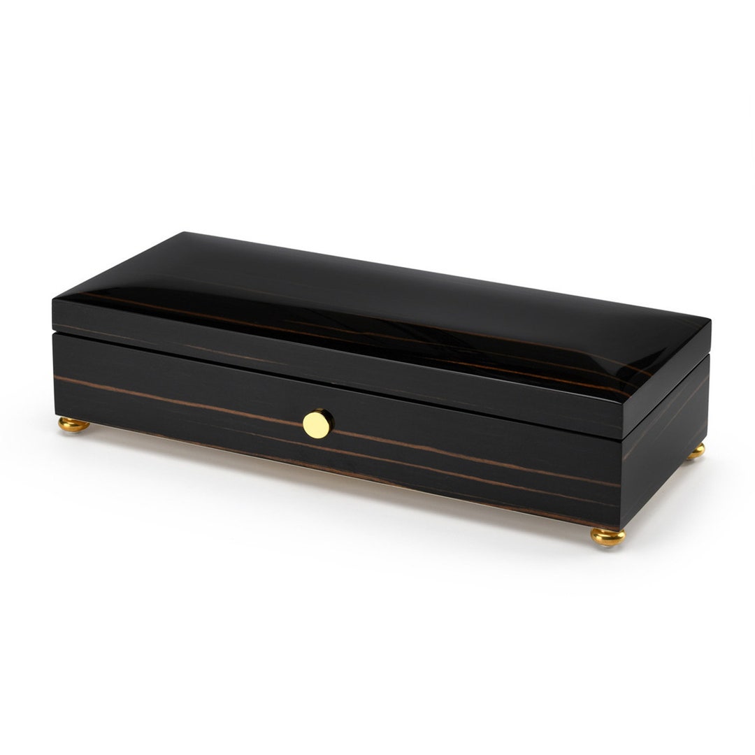 Handcrafted 50 Note Sankyo Grand Ebony Finish Music Jewelry Box - Etsy