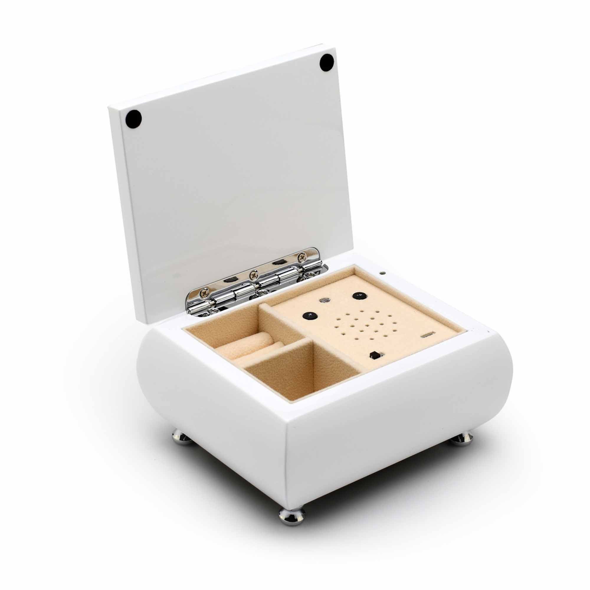 Pristine Hi-gloss White Lacquer Custom USB Module Music Box - Etsy