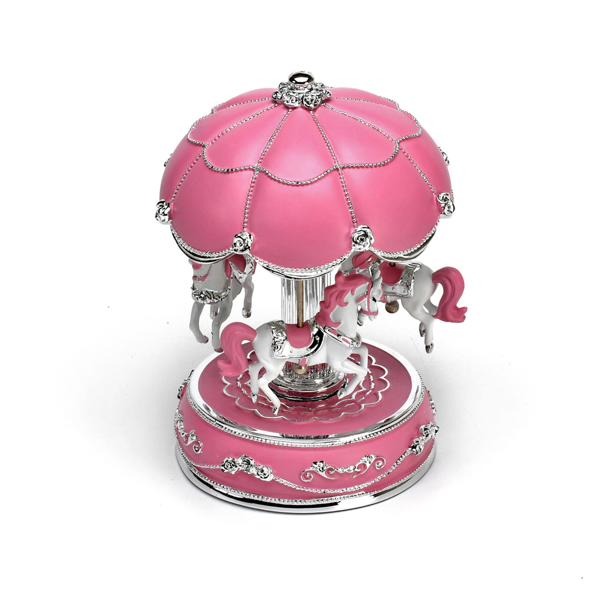 Adorable World's Fair Style Pink Canopy With Silver Accents Animated ...