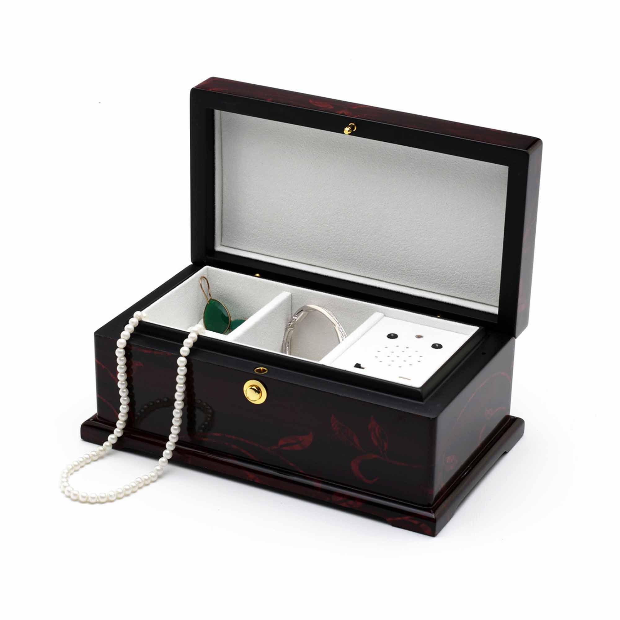 Rosewood Gorgeous Floral Motifs Custom USB Sound Module Any Song Music ...