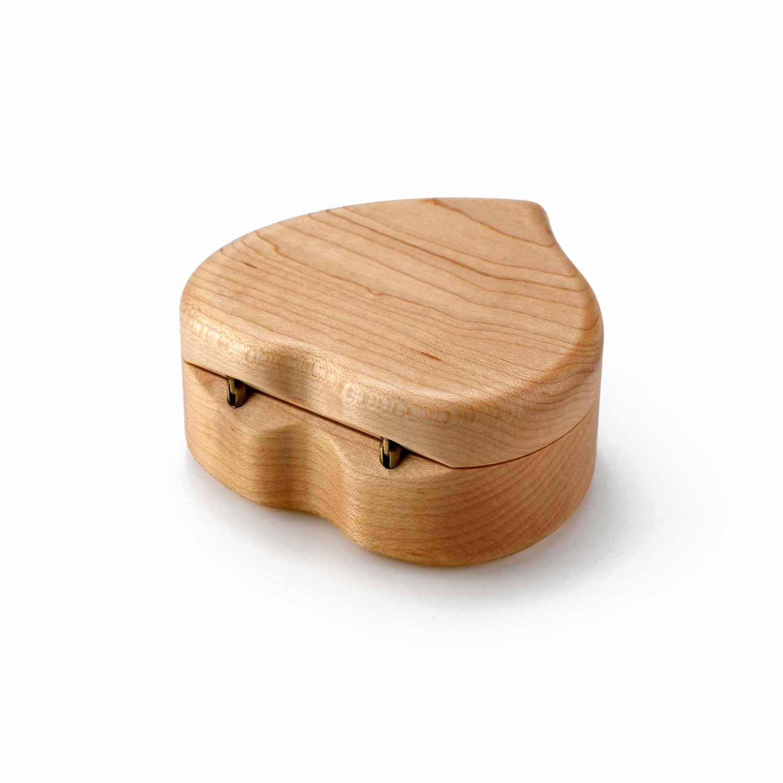 Adorable 18 Note Heart Shaped Solid Maple Musical Keepsake Many Songs ...