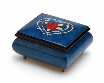 Tiny Treasures 18 Note Musical Wooden Keepsake With Mirror Many Songs ...