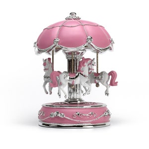 Adorable World's Fair Style Pink Canopy With Silver Accents Animated ...