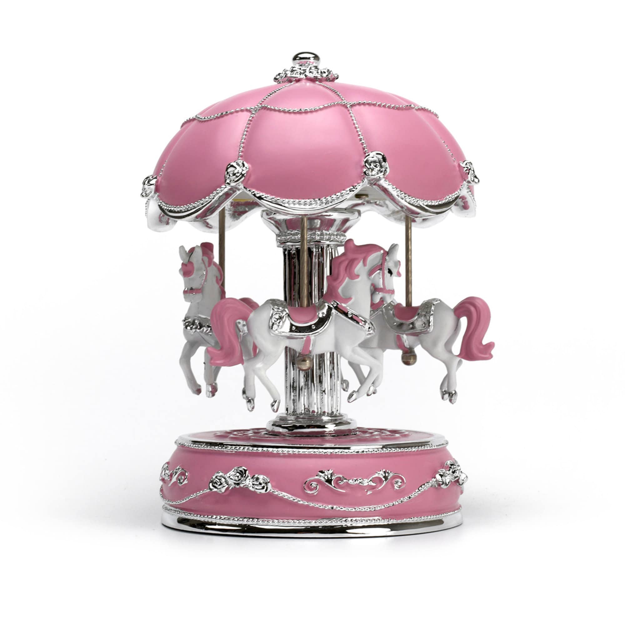 Adorable World's Fair Style Pink Canopy With Silver Accents Animated ...