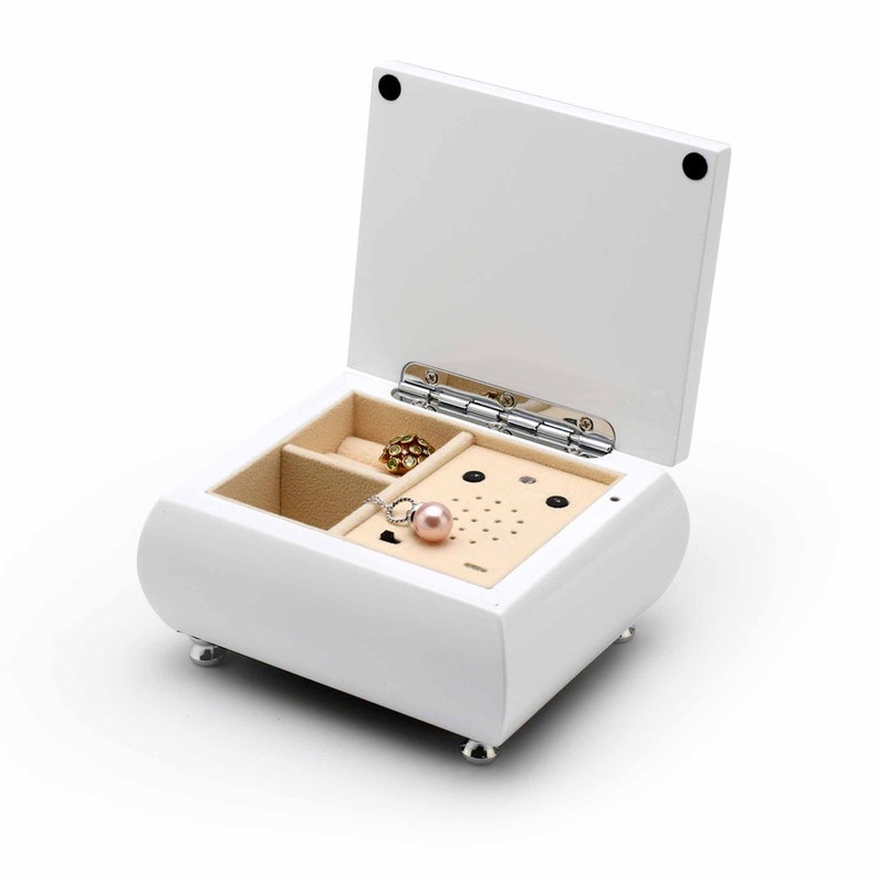 Pristine Hi-gloss White Lacquer Custom USB Module Music Box - Etsy