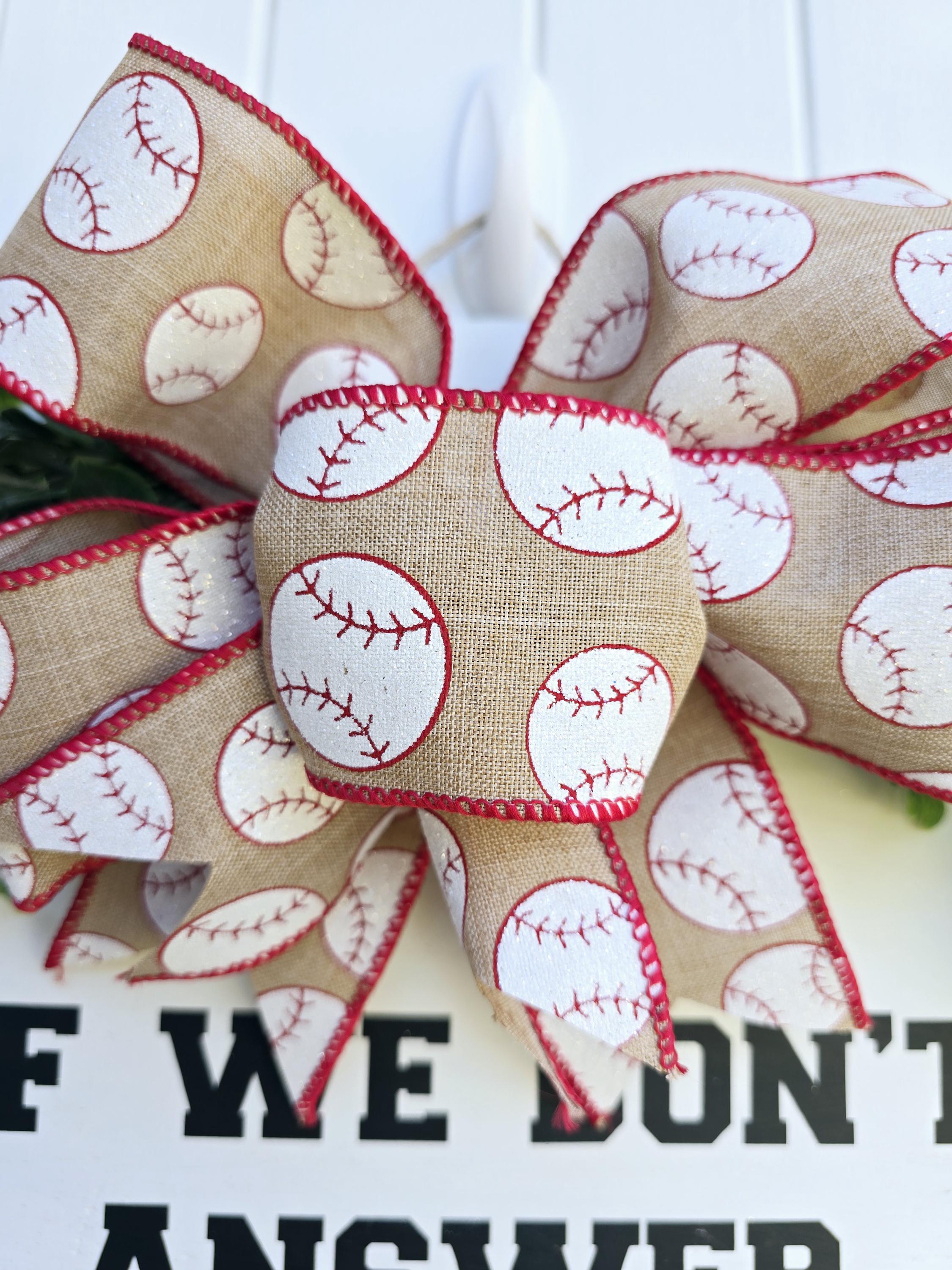 Baseball Door Hanger, Sports Front Door Sign, Baseball Home Decor ...