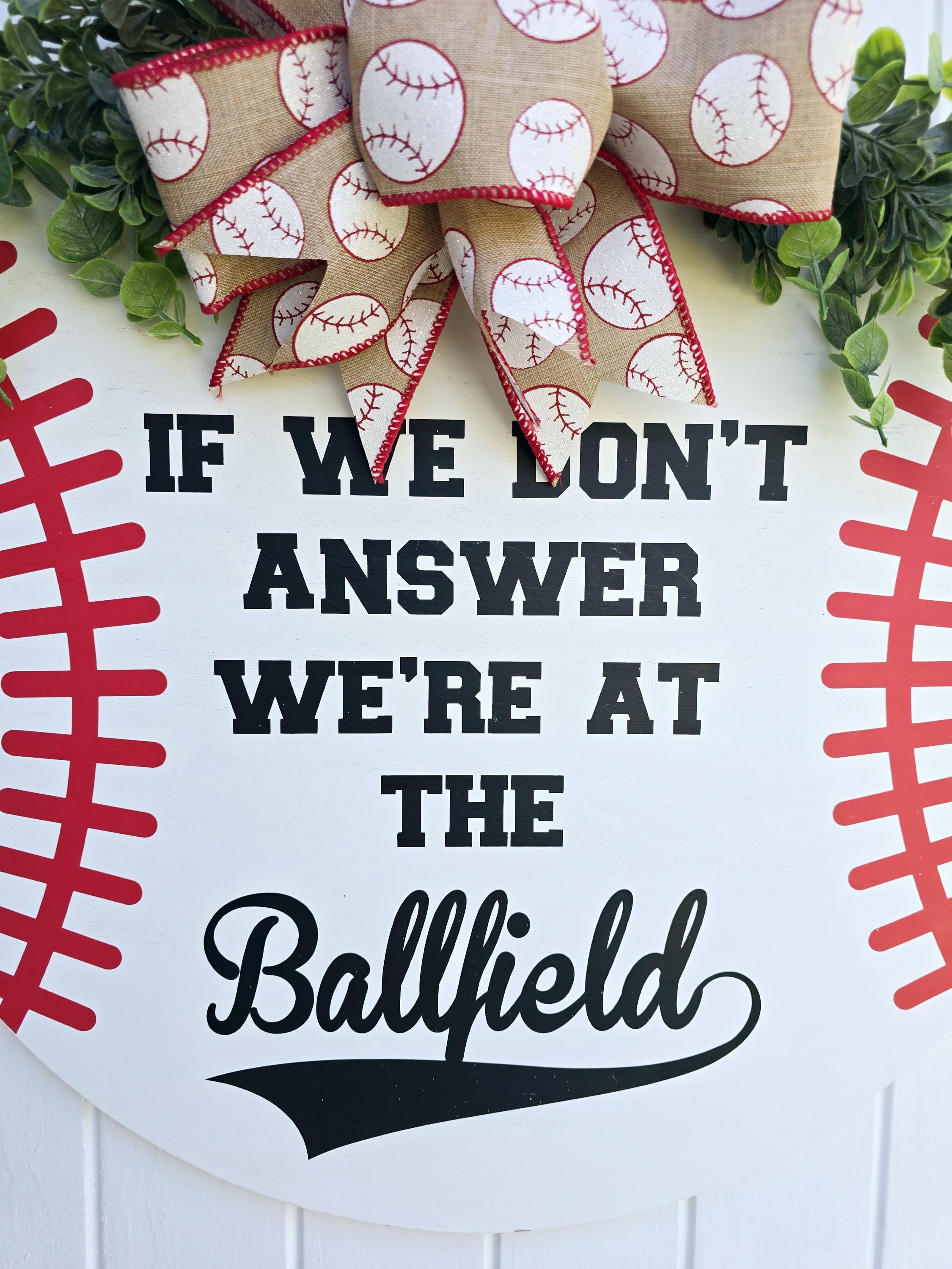 Baseball Door Hanger, Sports Front Door Sign, Baseball Home Decor ...