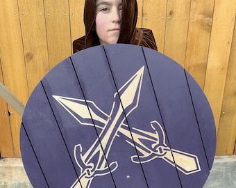 Steel, Wood and Leather Skyrim Markarth Hold Shield Replica Norse ...